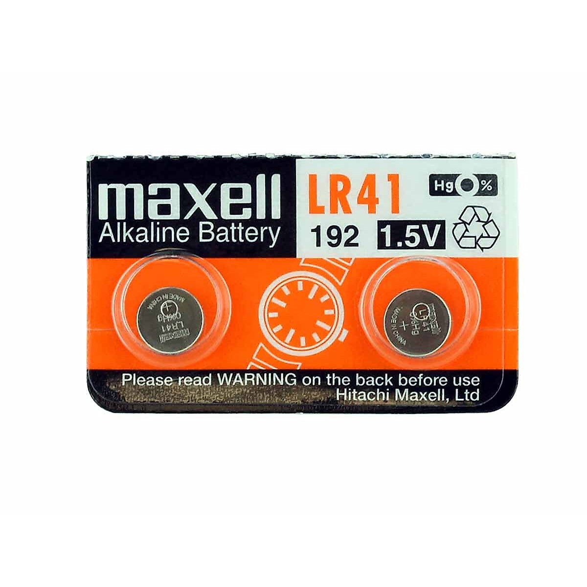 2 x Maxell LR41 /192 / AG3 / V3GA 1.5v Alkaline Button Cell Battery Batteries