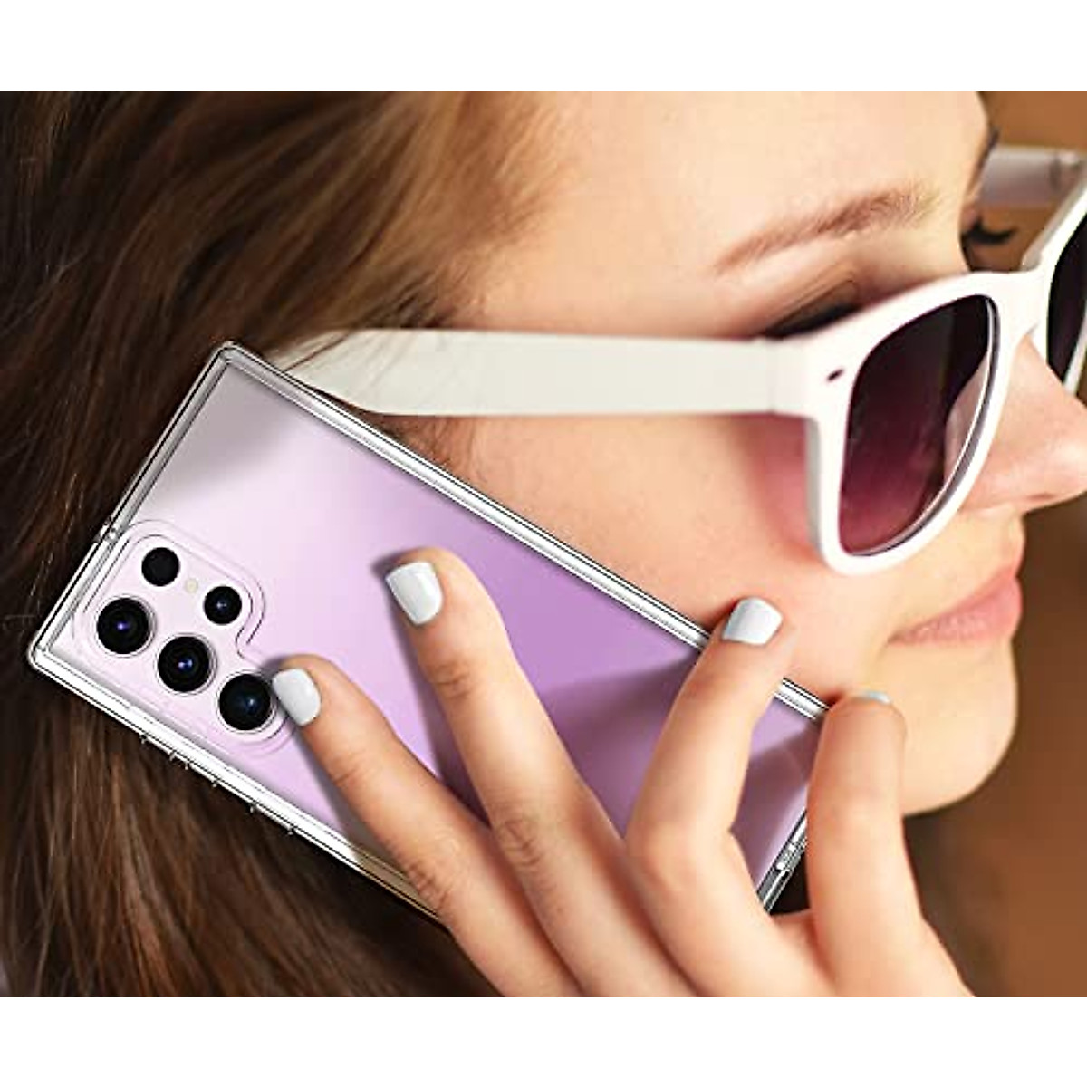 Coolwee Crystal Clear Full Protective Case for Galaxy S23 Ultra - 6.8" Heavy Duty Hybrid 3 in 1 Rugged Shockproof Women Girls for Samsung Galaxy S23 Ultra 6.8 inch Transparent