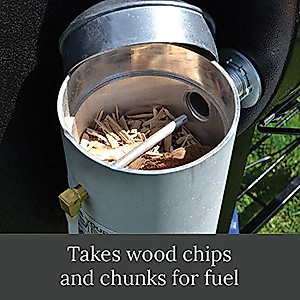 Smoke Daddy Big Kahuna Hot Or Cold Smoke Generator | BBQ accessories Works With Any Outside BBQ Grill | Electric Smoker Pellet Accessory | Add Your Favorite blend Of Wood Chunks, Wood Chips, Or Pellets To The Smoke Generator To Customize Your Smoke Profil