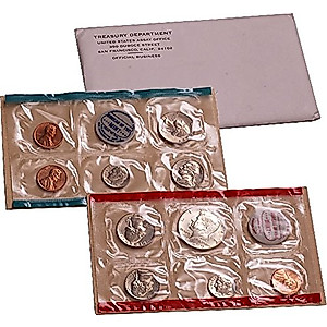1969 - U.S. Mint Set - 10 coin set 40% Silver Half Dollar Uncirculated
