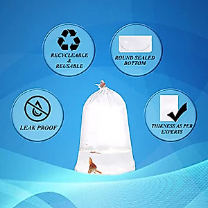 ALFA Fishery Bags Round Corners Bottom Leak Proof Clear Plastic Fish Bags Size 6 Inches for Marine and Tropical Fish Transport 2 mil. (6" x 12" / 100 Pack)