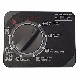 HAHFKJ 11 Station Garden Automatic Irrigation Controller Water Timer Watering System with EU Standard Internal Transformer