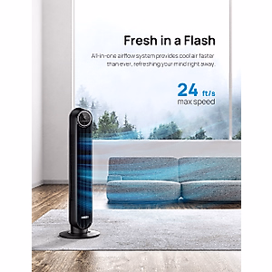 Dreo Tower Fans for Bedroom with Remote Control and Voice Assistant (DR-HTF007)