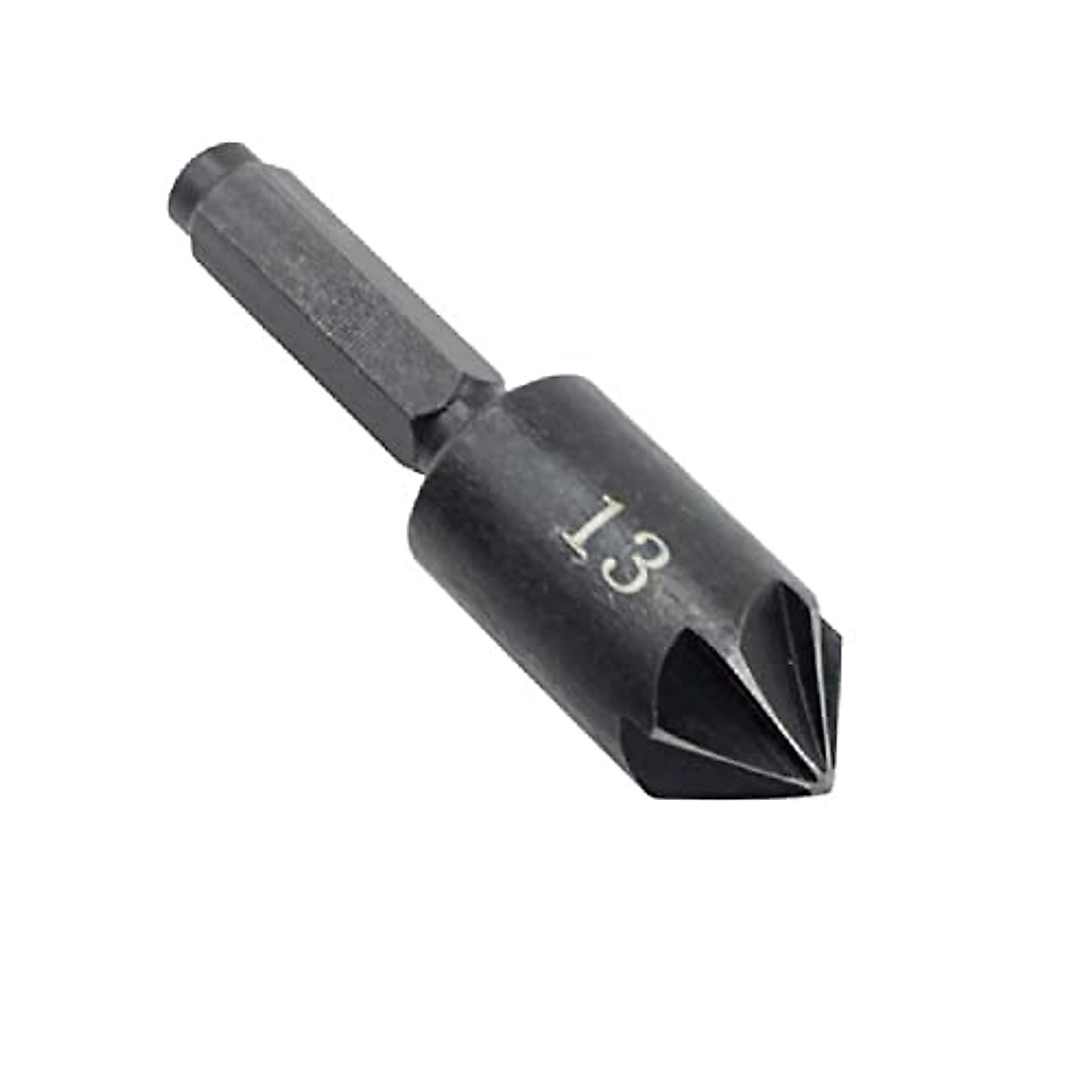 MOOKEENONE 2X Chamfer Cutters, High Carbon Steel Countersink Drill Bit Set 1/4 Hex Shank Cutting Tool