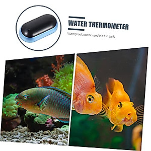 Happyyami Fish Thermometer Indoor Aquarium Thermometer Indoor Thermometer Screen Display Thermometer Digital Measure Tool Water Thermometer Fish Temperature Measure Aquarium Supply