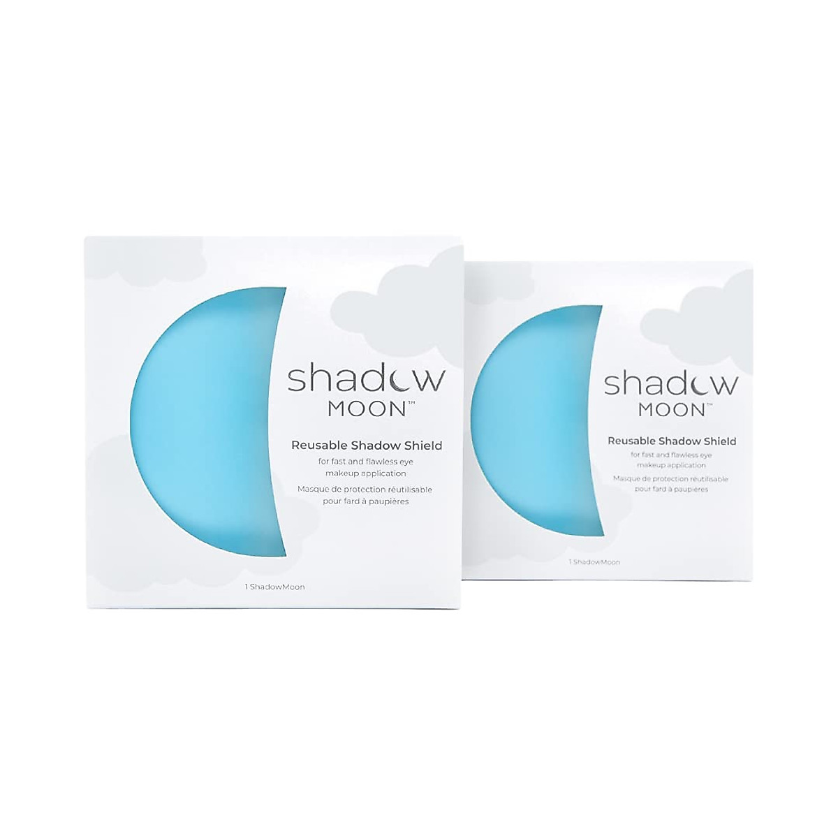 ShadowMoon - Reusable Eye Makeup Shield and Silicone Under Eye Cooling Pad for puffy eyes and perfect makeup application. Alternative to disposable shadow shields and eye makeup shields, 1 Pc Blue