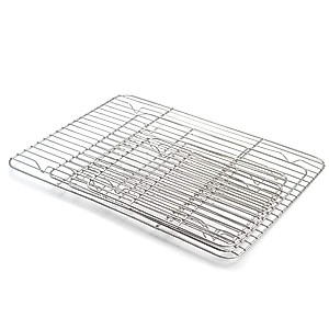 Aspire Cooling Rack 2 Pack - 8.5" x 6.5", Stainless Steel Baking Racks for Cooking Baking Roasting Grilling