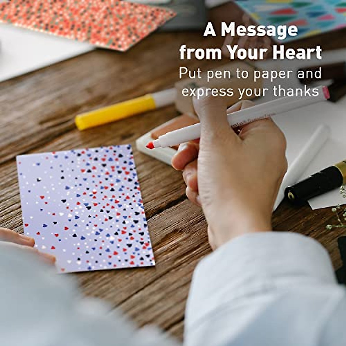 S&O Blank Cards for All Occasions in One Box Set - Blank Notecards with Envelopes for Handwritten Messages - All Occasion Cards Assortment Box with Envelopes - 100 Vibrant Notecards and Envelopes Set