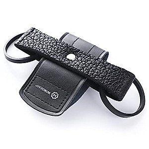 WixGear Leather Universal Bicycle Handlebar Phone Holder for Cell Phones and GPS, (New Leather Bike Mount)