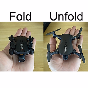 Super Small Mini Drones with Camera for Adults 4K Drones for Kids Beginners Toy Quadcopter with APP FPV Video, Altitude Hold, Headless Mode, Trajectory Flight (Gray, 1 Battey&1080P WiFi Camera)