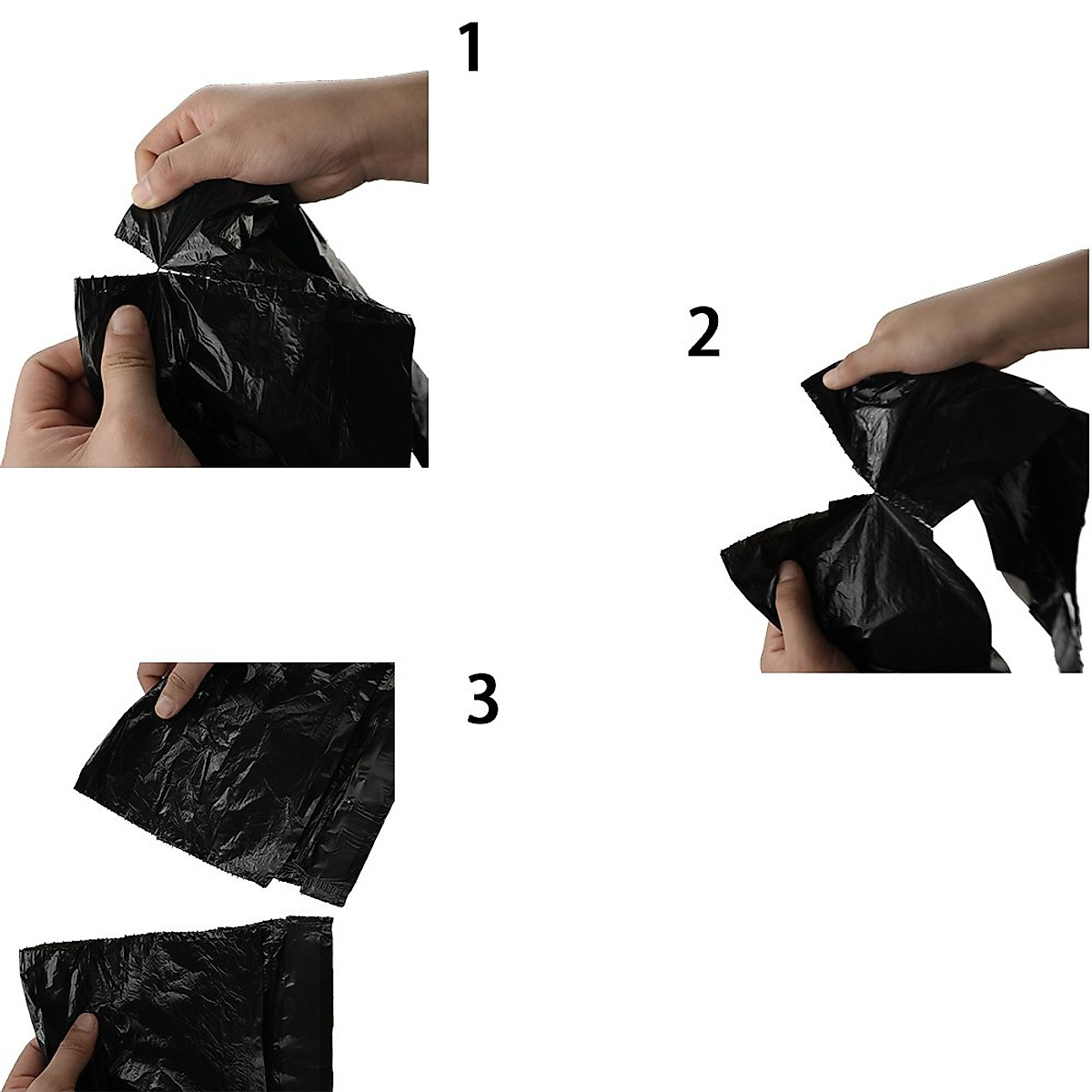 Nicesh 2.6 Gallon Diaper Trash Bags, 250 Counts, Black