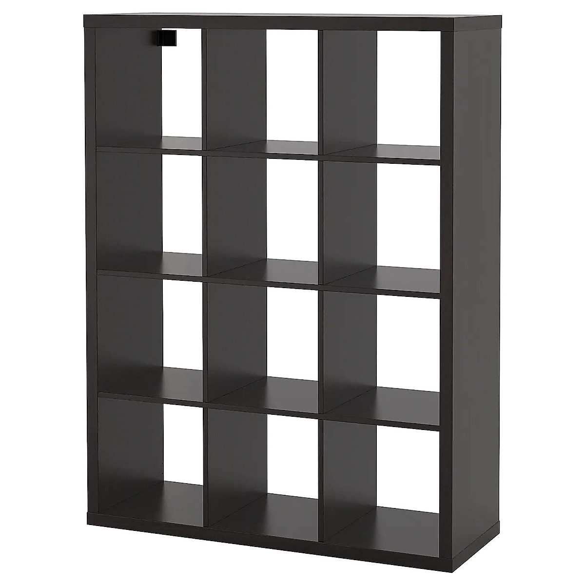 Ikea KALLAX Shelving Unit, black-brown112x147 cm (44 1/8x57 7/8")