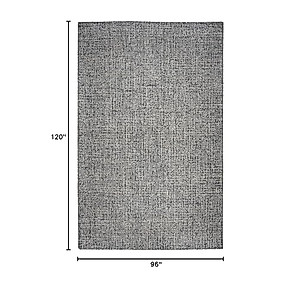 Rizzy Home Brindleton Black/Ivory Tweed 8' x 10' Rug