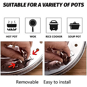 Bonilaan Steam Rack, 4-Layer Stainless Steel Trivet Rack Stand Steamer Rack for Baking Cooking Steaming