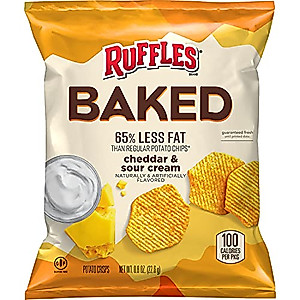 Baked Ruffles Baked Ruffles Cheddar Sour Cream, Pack of 40