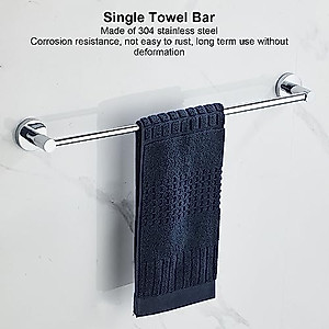 Single Towel Rack Made of Stainless Steel with Smooth Surface, Bathroom Towel Rack, Towel Rack for Bathroom and Kitchen