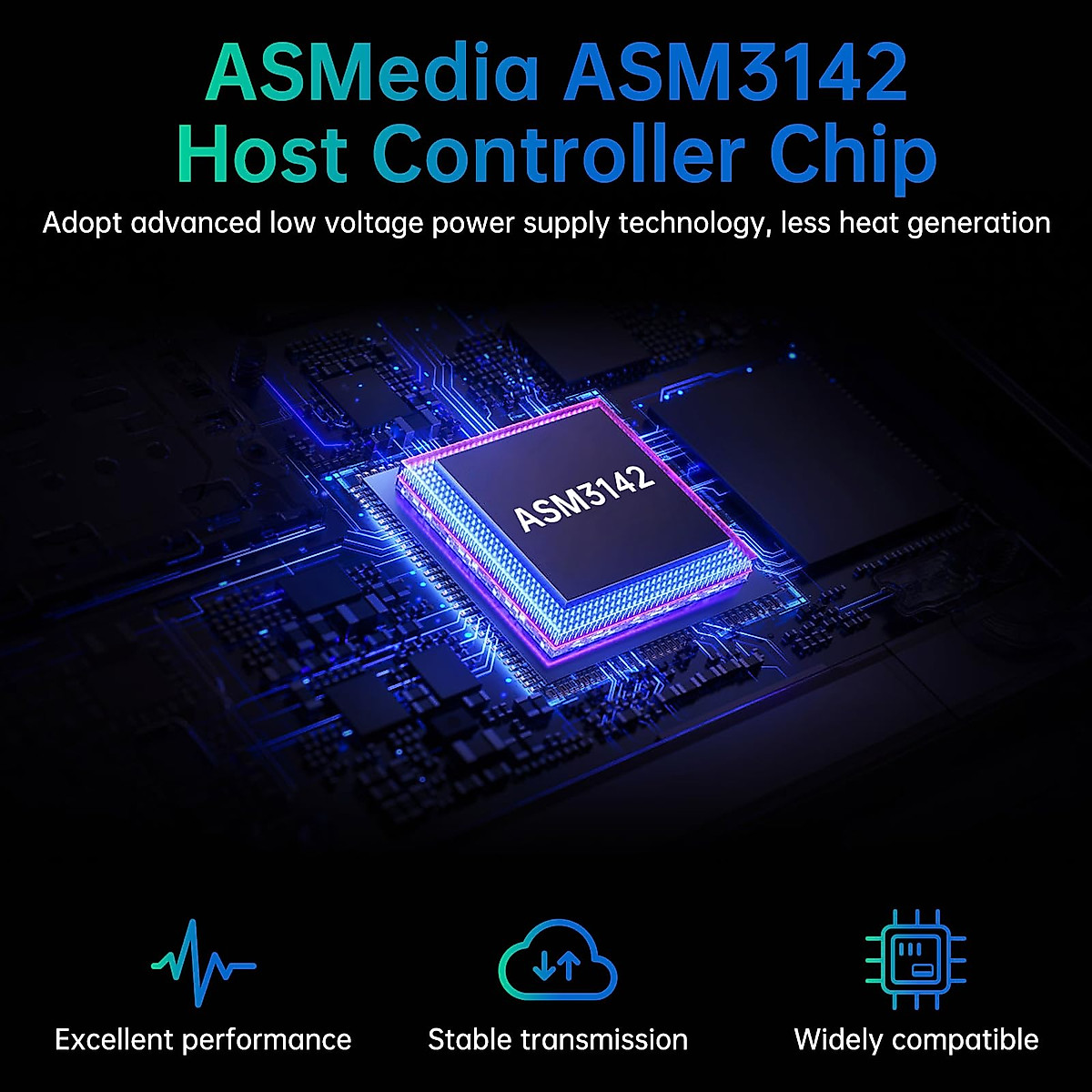 ELUTENG PCIE to USB 3.2 Expansion Card 10Gbps 2 USB C Ports Max Speed PCI-E Type C USB 3.2 Gen2 Card with Large-Area Heatsink USB Front Panel Adapter for Windows 11/10/8/7/XP/Linux/Mac OS