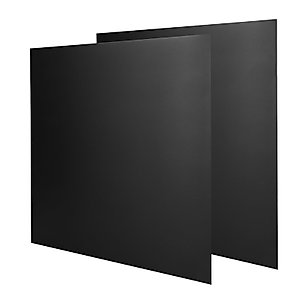 2 Pack Black Anodized Aluminum Sheet Metal 12 x 12 x 1/25 Inch (1mm Thick) Anodized Aluminum Metal Plates Blanks for Laser Engraving, Crafting, Home Decoration