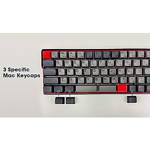 KEMOVE DK61 Wireless 60% Mechanical Gaming Keyboard, Bluetooth 5.1 Hot Swappable Keyboard RGB Backlit PBT Keycaps Full Keys Programmable (Gateron Switch) (Gateron Optical Blue Switch, Dolch)