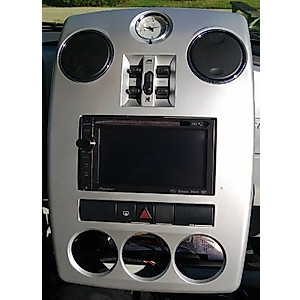 Aftermarket Double Din Radio Stereo Bezel Install Installation Kit + Standard Wire Harness + Antenna Adapter Compatible with Chrysler Pt Cruiser 2006-2010