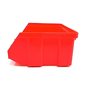 MaxWorks 80694 30-Bin Wall Mount Parts Rack/Storage for your Nuts, Bolts, Screws, Nails, Beads, Buttons, Other Small Parts,Blue and Red