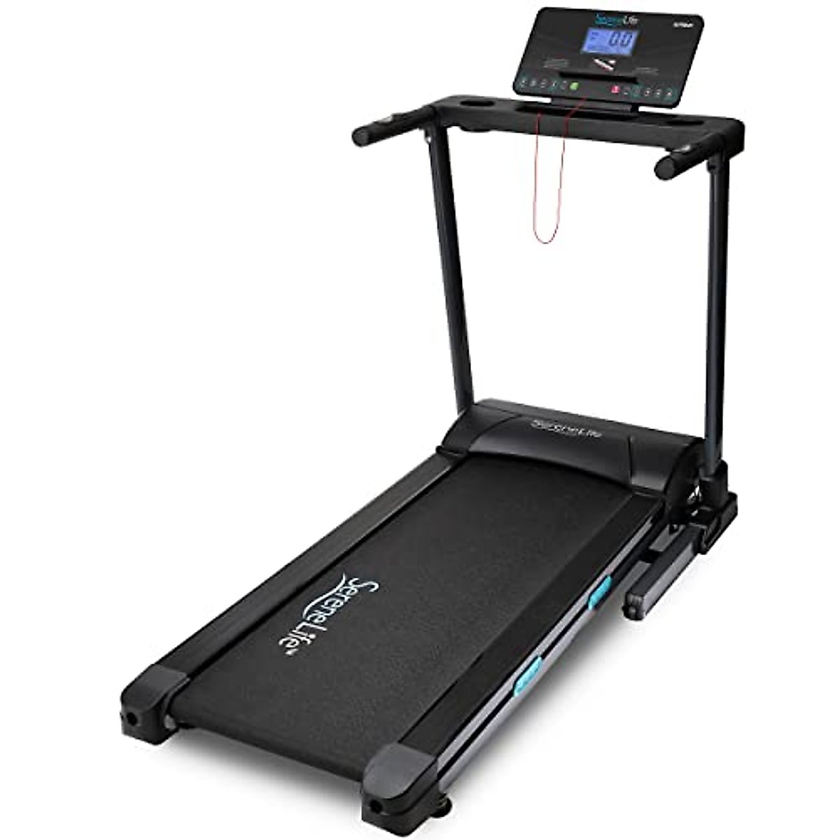 SereneLife Folding Exercise Running Treadmill Machine, Upgraded Electric Motorized Exercise Equipment with 36 Pre-Set Program, 15 Incline Level, Bluetooth Music and App Support for Home Gym or Office