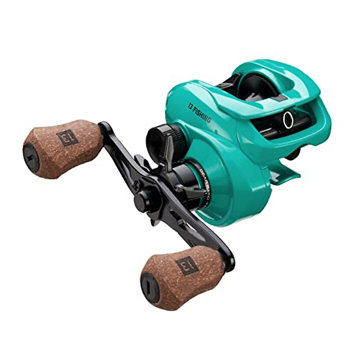 13 FISHING - Modus TX2 Baitcast Reel - 7.3:1 Gear Ratio - Right Hand Retrieve (Salt+Fresh) - MODTX2-7.3-RH, Seafoam Green