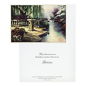DaySpring - Thomas Kinkade - Thank You - 12 Boxed Cards, KJV (51855), Multi
