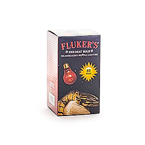 Fluker's Red Heat Bulbs for Reptiles, Black, 1 Count (Pack of 1)
