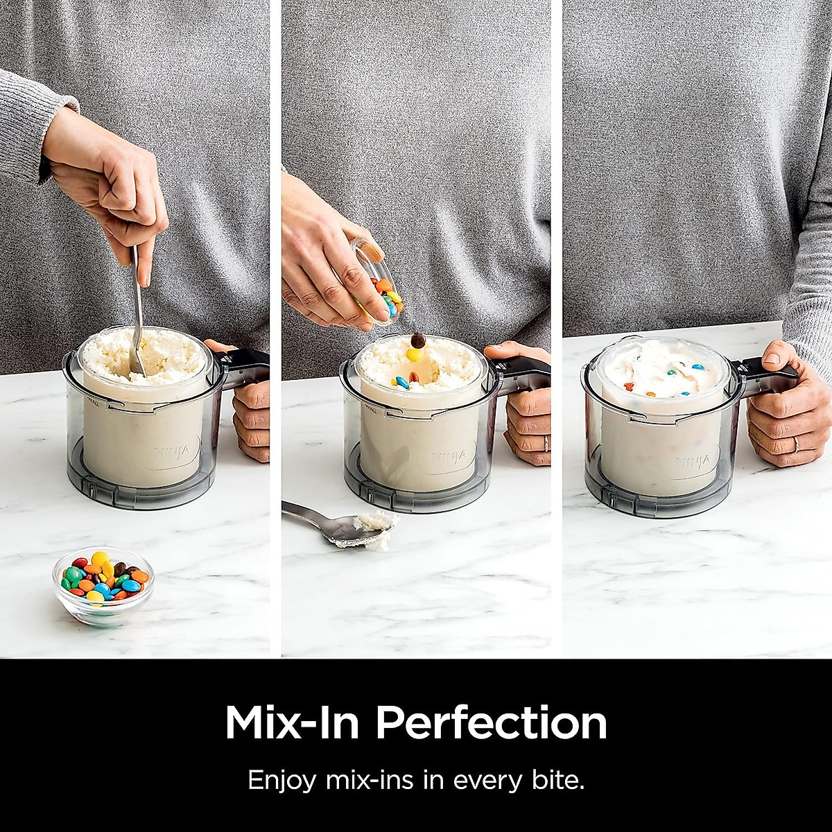 Ninja NC301 CREAMi, Ice Cream, Gelato, Milkshake, Sorbet, and Smoothie Bowl Maker, 7 One-Touch Programs, Red (Renewed)