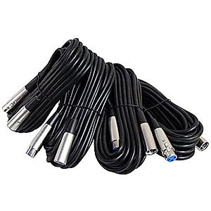 Your Cable Store XLR/Mic Cable Kit Two 50 ft, Two 15 ft and Four 25 Foot XLR Patch Cables