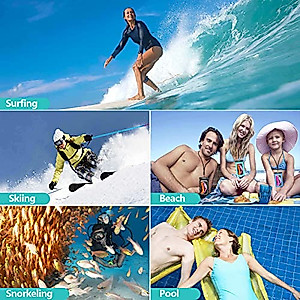 newppon Cell Waterproof Phone Pouch : 2 Pack Water Proof Dry Bag Case with Lanyard - Underwater Universal Clear Cellphone Holder Large Protector for Samsung Galaxy Note for Diving Fishing Waterpark