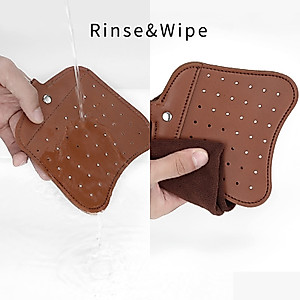 Foxany Telescopic Fly Swatters Heavy Duty Set, Leather Fly Swatter with Extendable Long Handle, Flexible Manual Flyswatter for Indoor Outdoor, 2 Pack