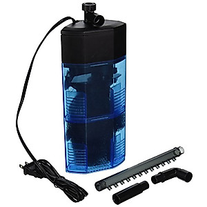 Penn-Plax Cascade 610 Fully Submersible Internal Filter for Aquarium Corners – Physical, Biological, and Chemical Filtration – 160 Gallons per Hour (GPH)