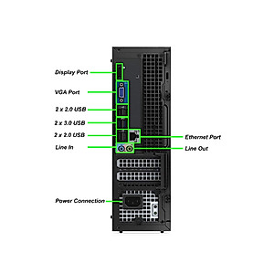 Dell OptiPlex 3020 SFF puter Desktop PC, Intel Core i5 Processor, 8GB Ram, 500 GB Hard Drive, Win 10 Pro (Renewed) black S-(12 x 18 hes)