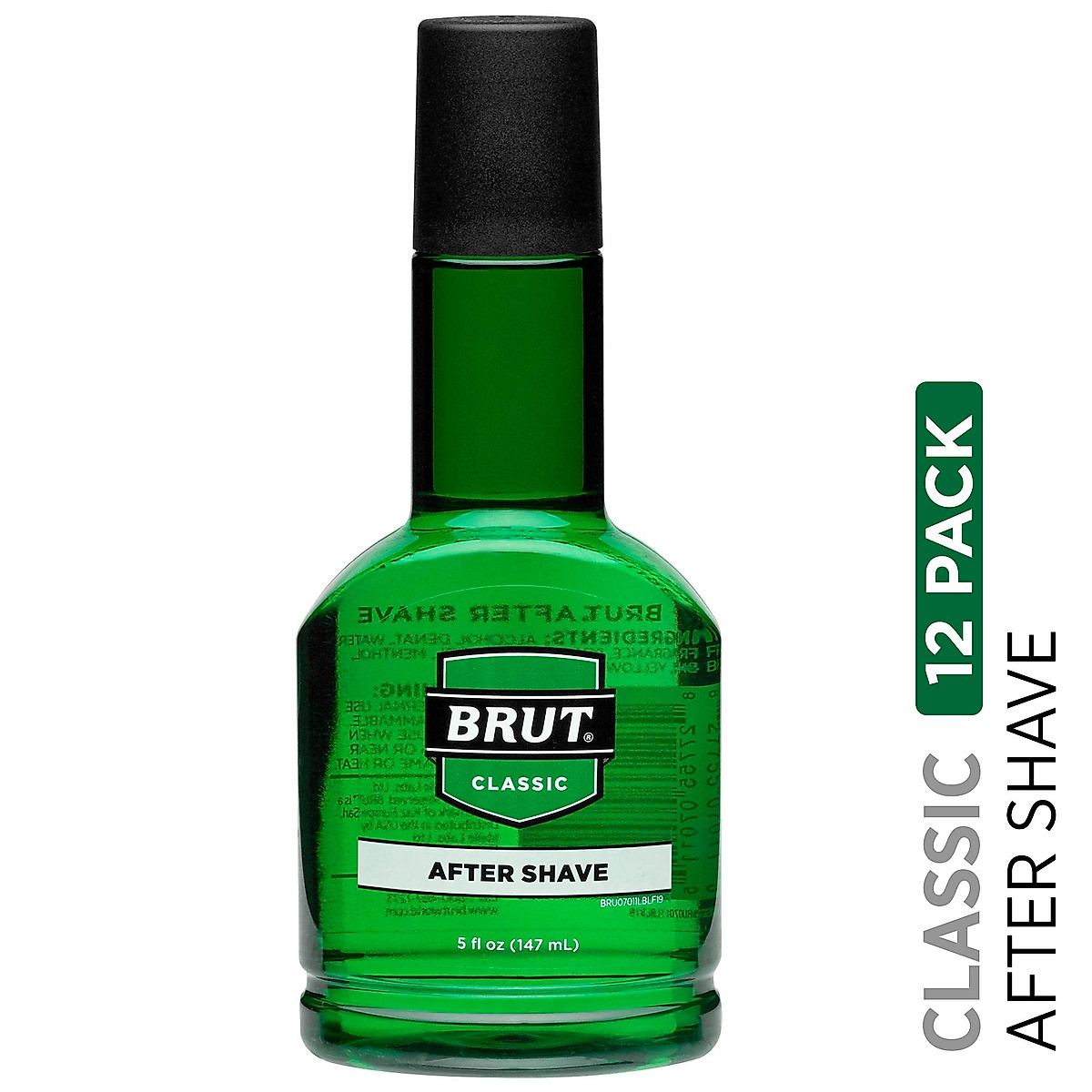 BRUT, After Shave, Solid, Classic scent , 5 oz., (12 Pack)