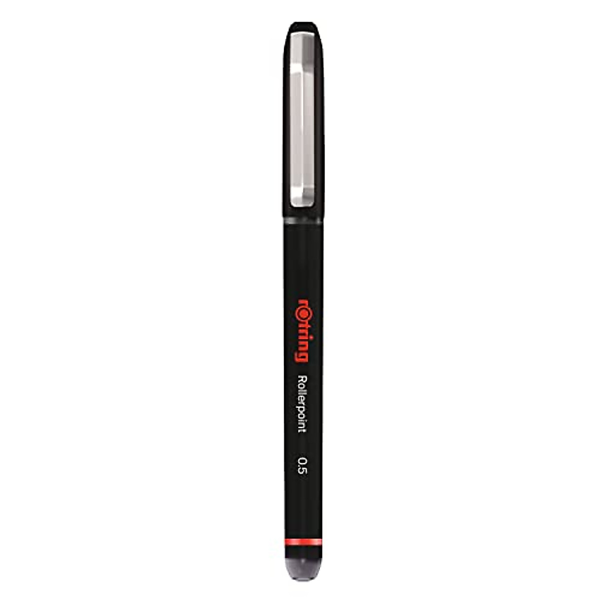 Rotring Rollerball Pen | Needle Point (0.5 mm) Rollerpoint for Precise Writing | Black Ink | 12 Count