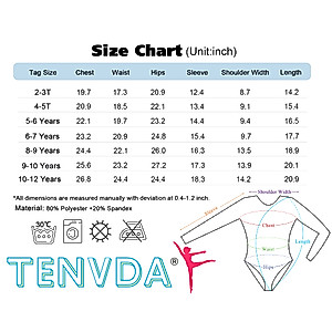 TENVDA Gymnastics Leotards for Girls 3t 4t Long Sleeve Tumbling Outfit Sparkly Purple Unicorn Toddler Kids Bodysuits