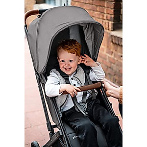 MINU V2 Stroller-Emelia (sage Green/Silver/Chestnut Leather)