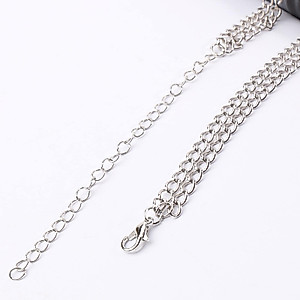 Yheakne Punk Snake Pendant Necklace Choker Silver Layered Serpent Necklace Chain Gothic Snake Necklace Retro Snake Collar Necklace Jewelry for Women