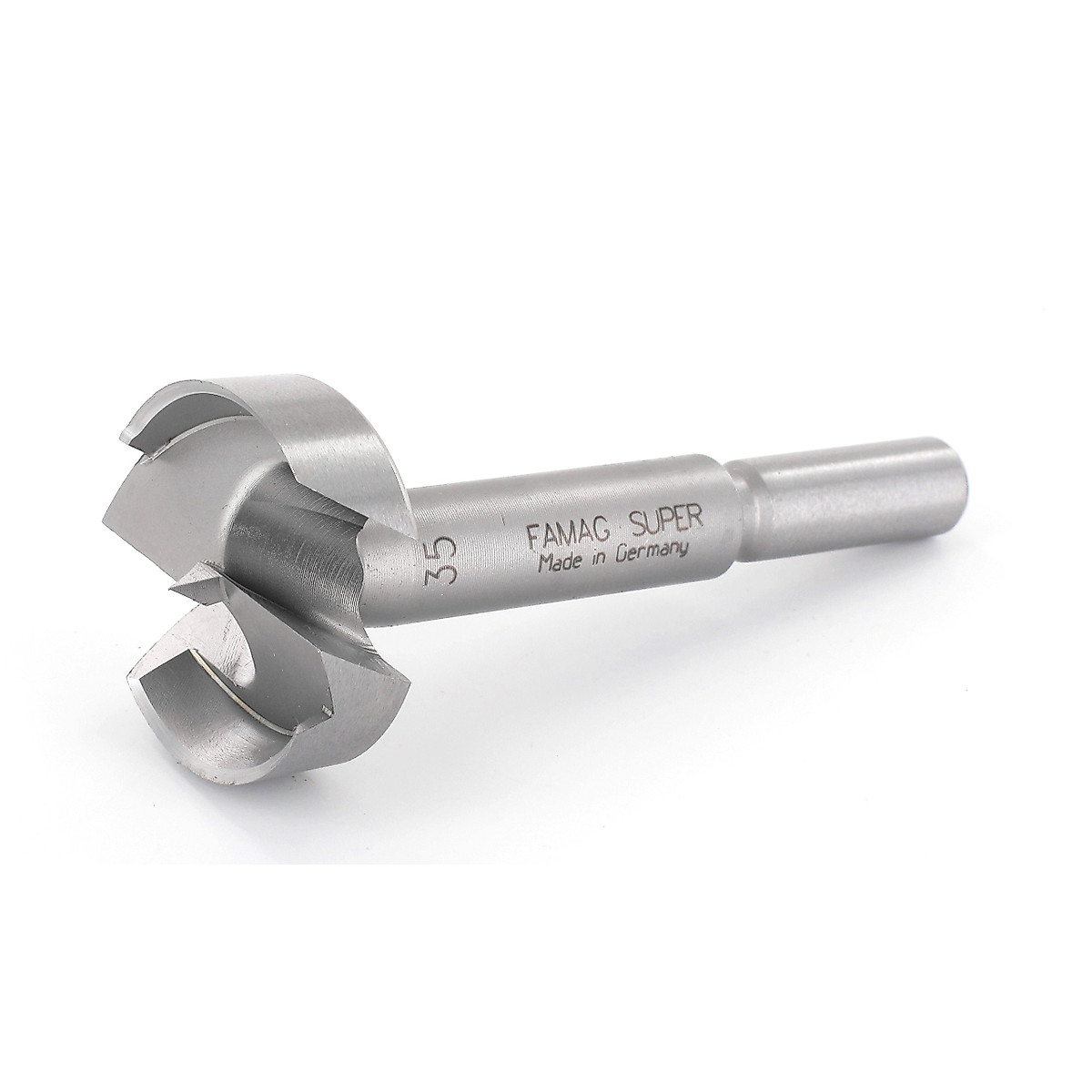 Famag Super Forstner Drill Bit Set Classic WS with Diameter 15, 20, 25, 30, 35 mm in Wooden Box