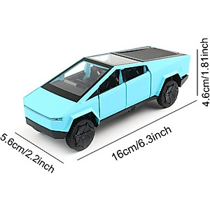 1/32 Toy Trucks Pickup Off-Road Vehicle Alloy Car Model Diecast Metal Toy Truck Model Simulation Sound Light Gifts for boy Girl. (Blue)