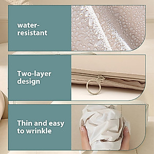 2025 New Ultra Space Saving Self Compression Organizer, Space Saver Quilt Compression Storage Bag, Premium Comforter Storage Bag Packaging Cube Bedding Storage Bag (Grey, XL - 54 * 42 * 50cm)