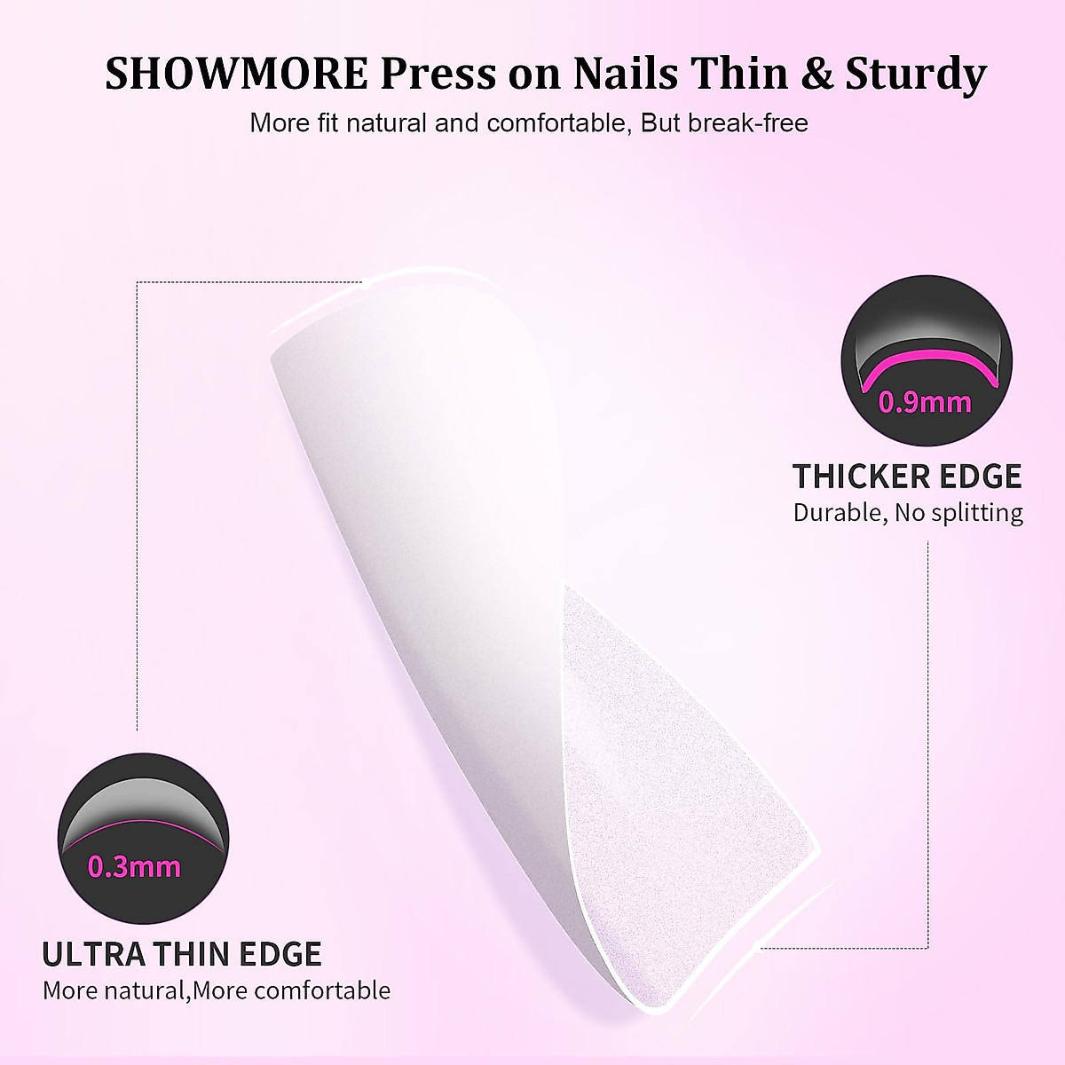 Burgundy Press On Nails Short, SHOWMORE Wine Red Glitter Cat Eyes Acrylic Fake Nails Medium Square Glue On Nails False Nails with Design Stick On Nails in 12 Sizes 24 Nail Kit with Glue (Handmade)