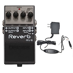 Boss RV-6 Digital Reverb Bundle w/Boss PSA-120S2 Power Supply