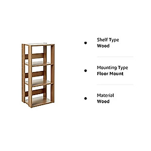 IRIS OHYAMA USA 3 Tier Open Bookshelf Bookcase for Small Spaces, Farmhouse Bedroom, Office, Living Room, Indoor Shelf for Home Décor, Books, Plants and More, 16 inch, MED, Natural