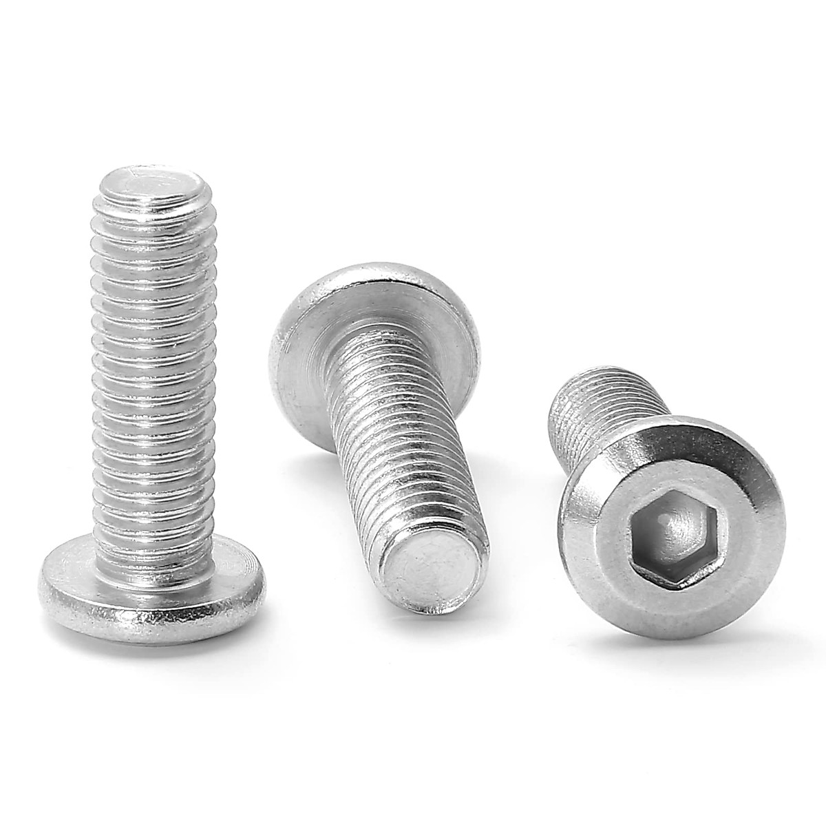 Biaungdo 30 Pcs M8x25mm Stainless Steel Flat Head Hex Socket Cap Bolts Screws Countersunk Connector Fastener
