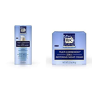 Roc Multi Correxion 5 In 1 Daily Anti-Aging Moisturizer with Restoring Facial Night Cream