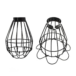 EYHLKM Heating Lampshade for Pet Incubator Reptile Heater Guard Lamp Shade Bulb Cage Protector (Color : As Shown, Size : 10 * 14cm)