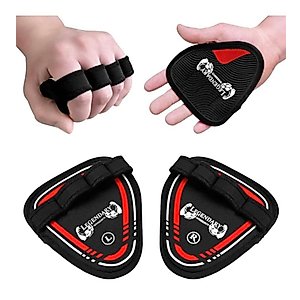 Legendary Workout Gym Pads - The Alternative to Workout Gloves for Men or Women - Universal Weight Lifting Grip Pad with 4 Fingers - Calisthenics Bodybuilding Glove